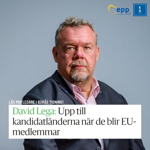Upp till kandidatländerna när de blir EU- medlemmar – David Lega